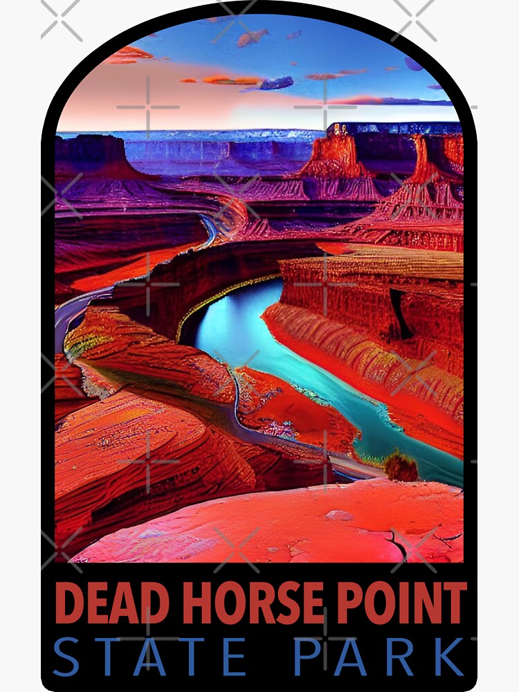"Dead Horse Point State Park Utah" Sticker for Sale by CattlettArt ...