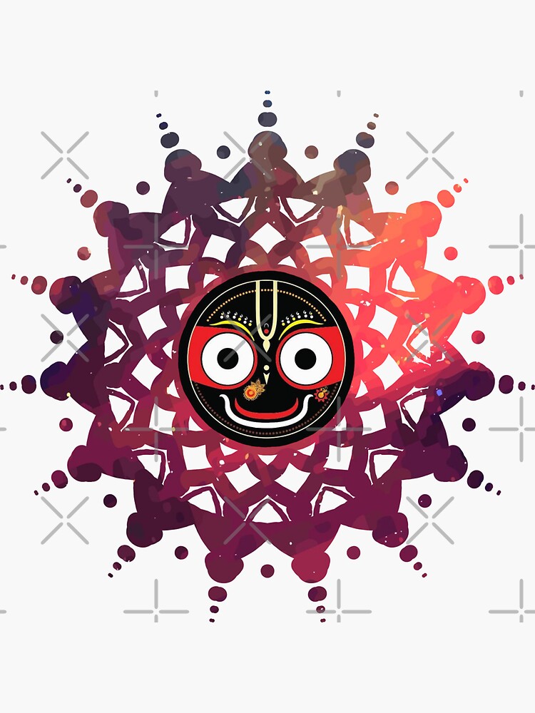 "Jagannath jai Jagannath lord Jagannath " Sticker for Sale by Krishnavi ...