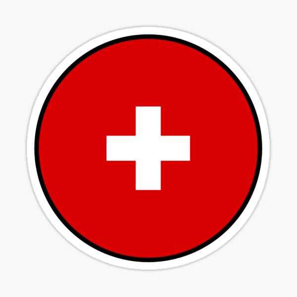 "SWITZERLAND FLAG (Swiss Flag)" Sticker for Sale by USEFULART-Shop ...