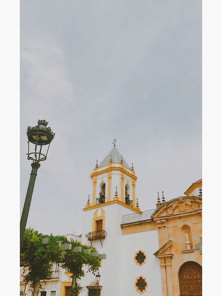 "Church of Socorro, Ronda, Spain" Sticker for Sale by Eoxe | Redbubble