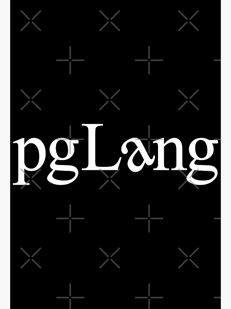 "Pg Lang Merch Pglang Logo" Poster for Sale by RayessAya | Redbubble
