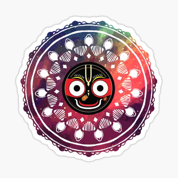 "Jagannath jai Jagannath lord Jagannath " Sticker for Sale by Krishnavi ...