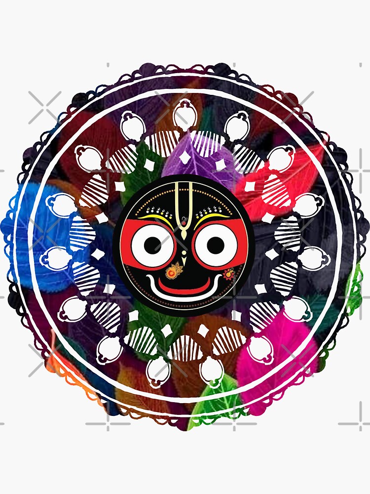 "Copy of Jagannath jai Jagannath lord Jagannath " Sticker for Sale by ...