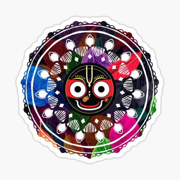 "Copy of Jagannath jai Jagannath lord Jagannath " Sticker for Sale by ...