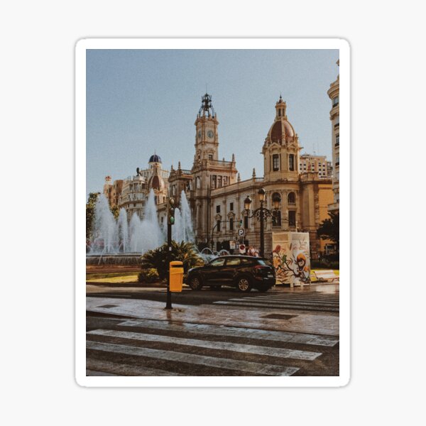 "Valencia City in Spain" Sticker for Sale by Asombrosa | Redbubble