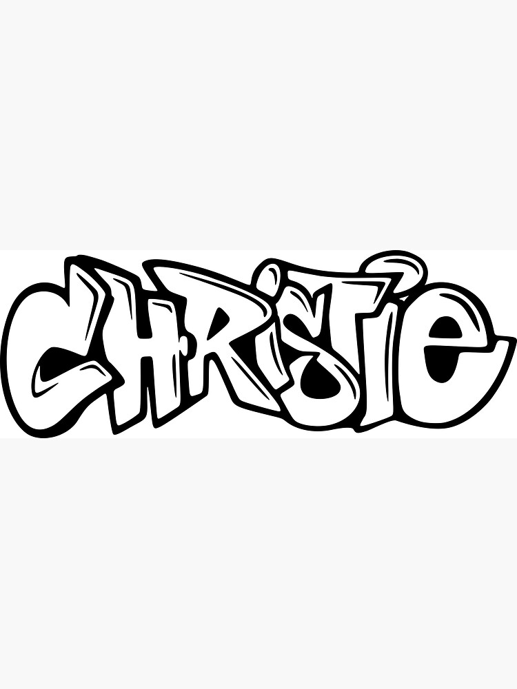"Christie - Graffiti Name Design" Sticker for Sale by NameThatShirt ...