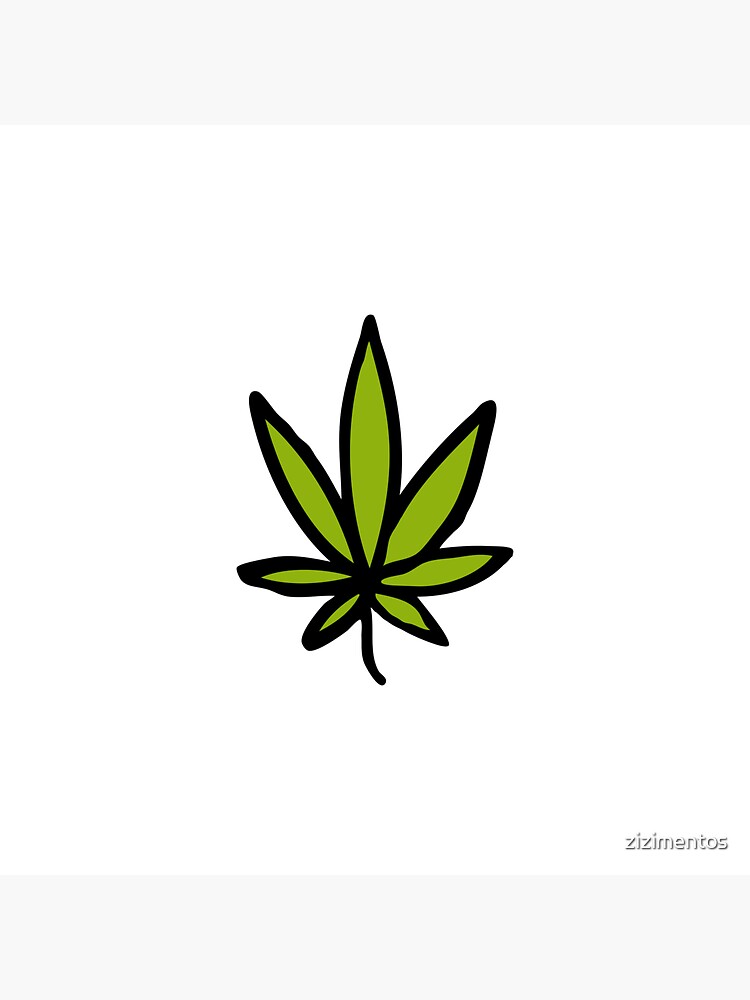 "cannabis (marijuana leaf)" Sticker by zizimentos | Redbubble