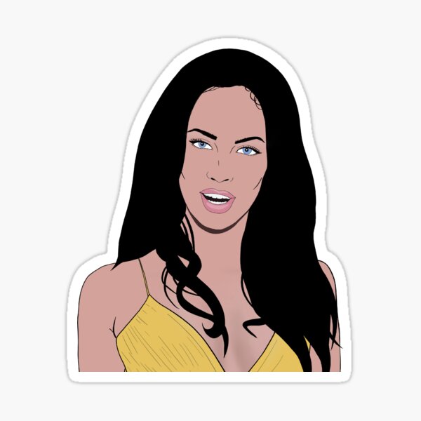 "Megan Fox PNG" Sticker for Sale by DigitalArrange | Redbubble