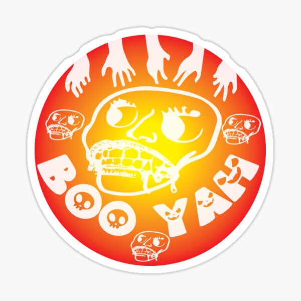 "Boo-Yah orng" Sticker for Sale by Yakouss | Redbubble