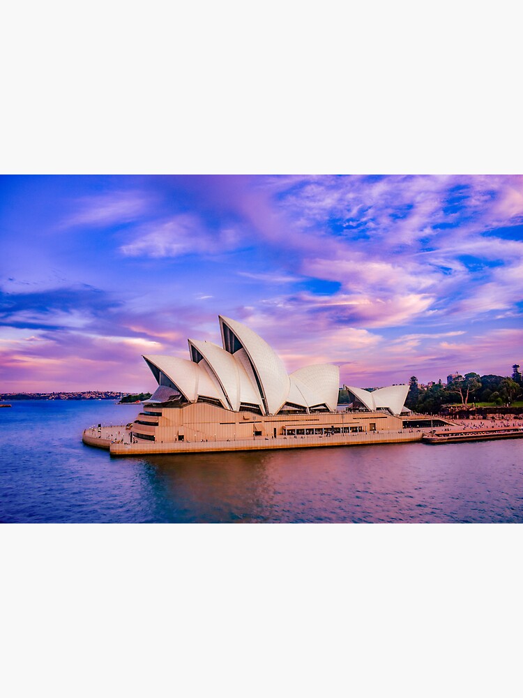 "Sydney Sunset Wall Art Poster Printable, Sydney Opera House Australia ...