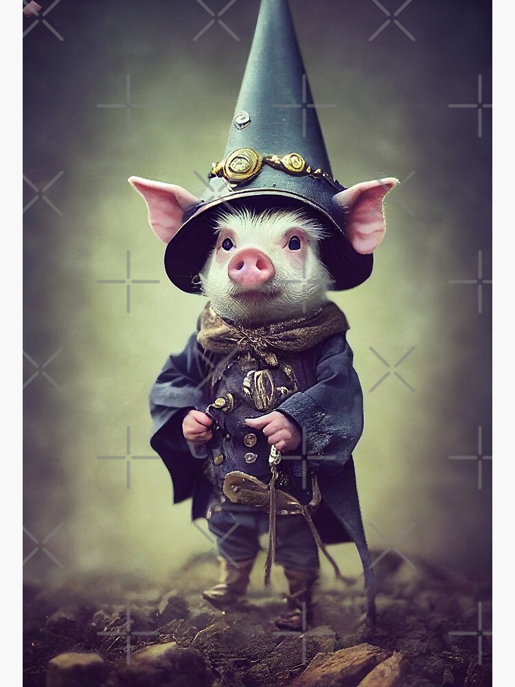 "Wizard pig" Poster for Sale by Mr-Gman | Redbubble