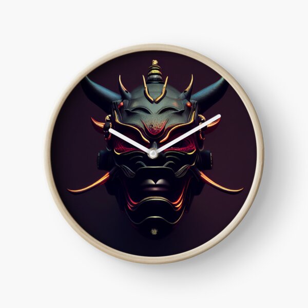 "cyberpunk japanese demon mask ancient guard oni samurai mask AI ...