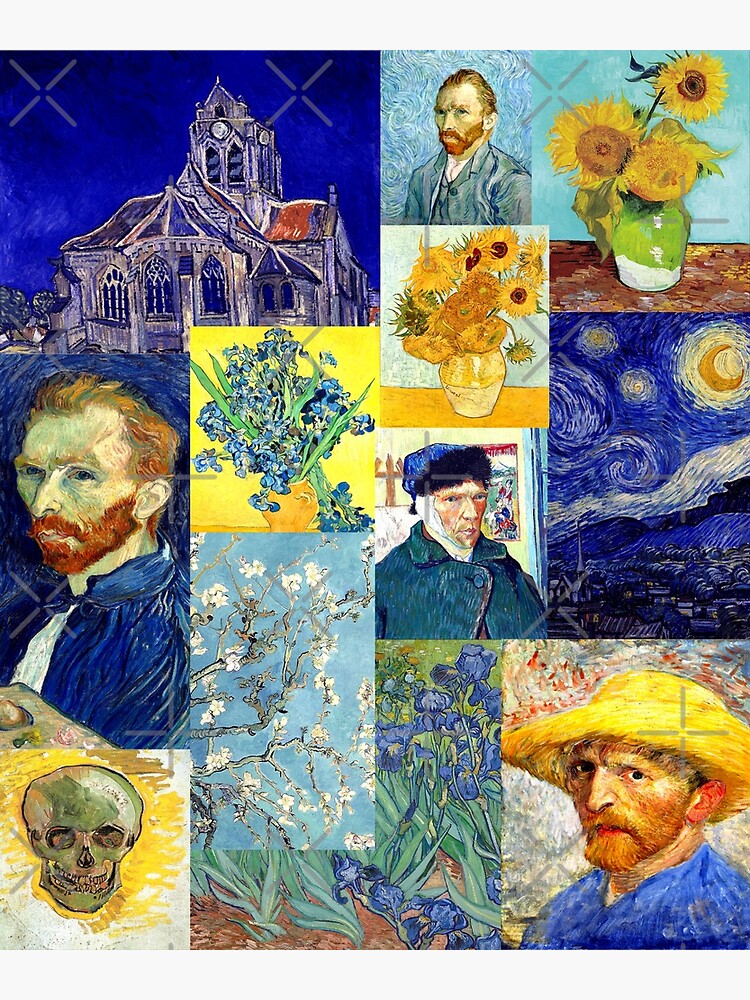 Lámina fotográfica «Collage De Pinturas Famosas De Vincent Van Gogh» de ...