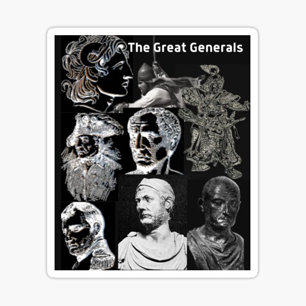 "The Great Generals" Sticker for Sale by DRJProds-Merch | Redbubble