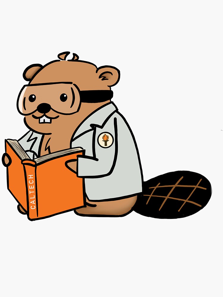 "caltech beaver" Sticker for Sale by emu-with-a-pen | Redbubble