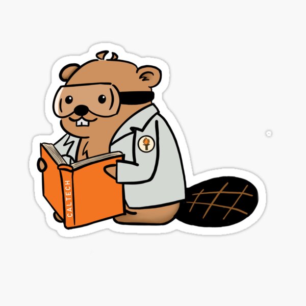 "caltech beaver" Sticker for Sale by emu-with-a-pen | Redbubble
