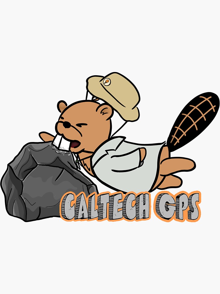 "caltech gps beaver" Sticker for Sale by emu-with-a-pen | Redbubble