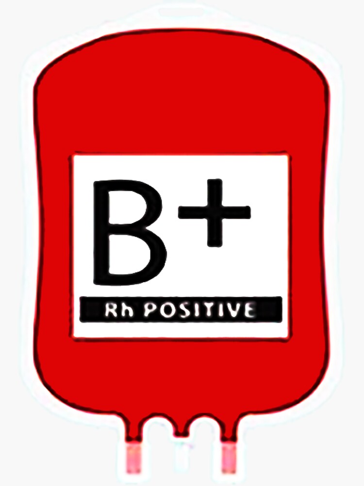 "Blody Type B+" Sticker for Sale by jennstore | Redbubble