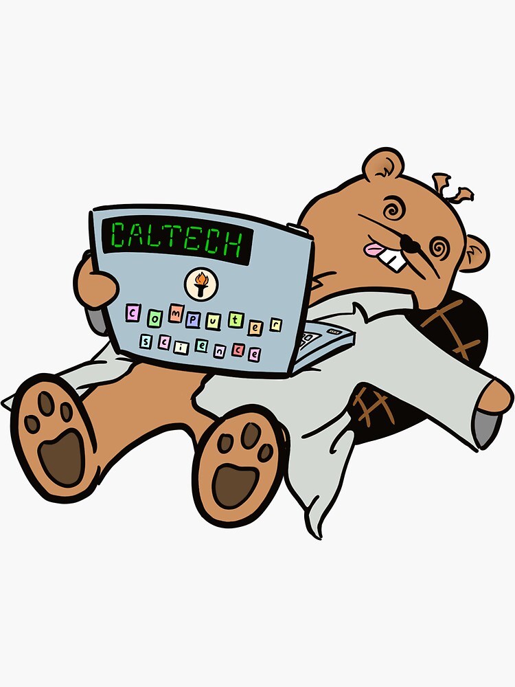 "caltech computer science beaver" Sticker for Sale by emu-with-a-pen ...