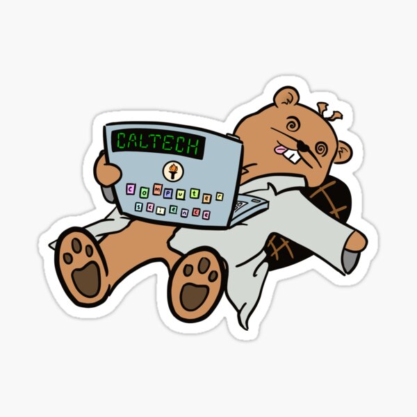 "caltech computer science beaver" Sticker for Sale by emu-with-a-pen ...