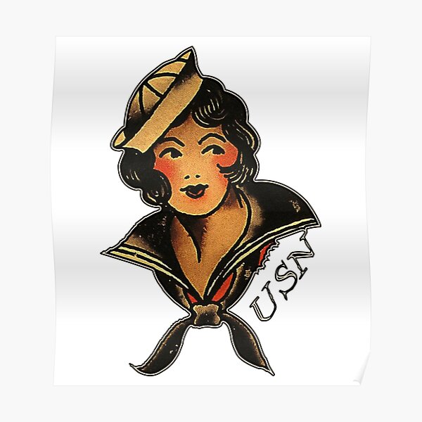 Sailor Jerry Tribute Poster For Sale By Teevintage Redbubble