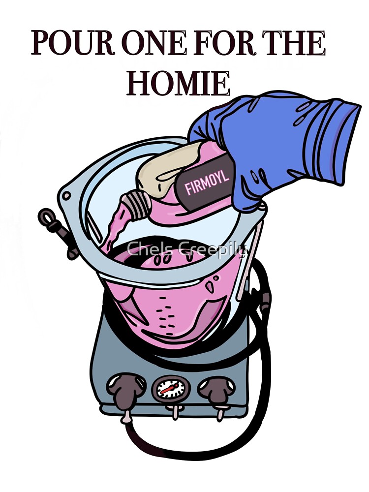 "Pour one embalming " Sticker for Sale by Chelsbb1992 | Redbubble