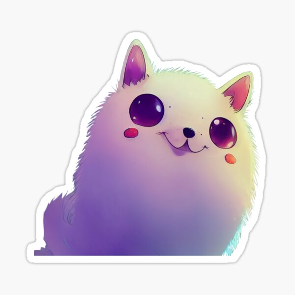 "Curious cat" Sticker for Sale by Mori-Arty | Redbubble