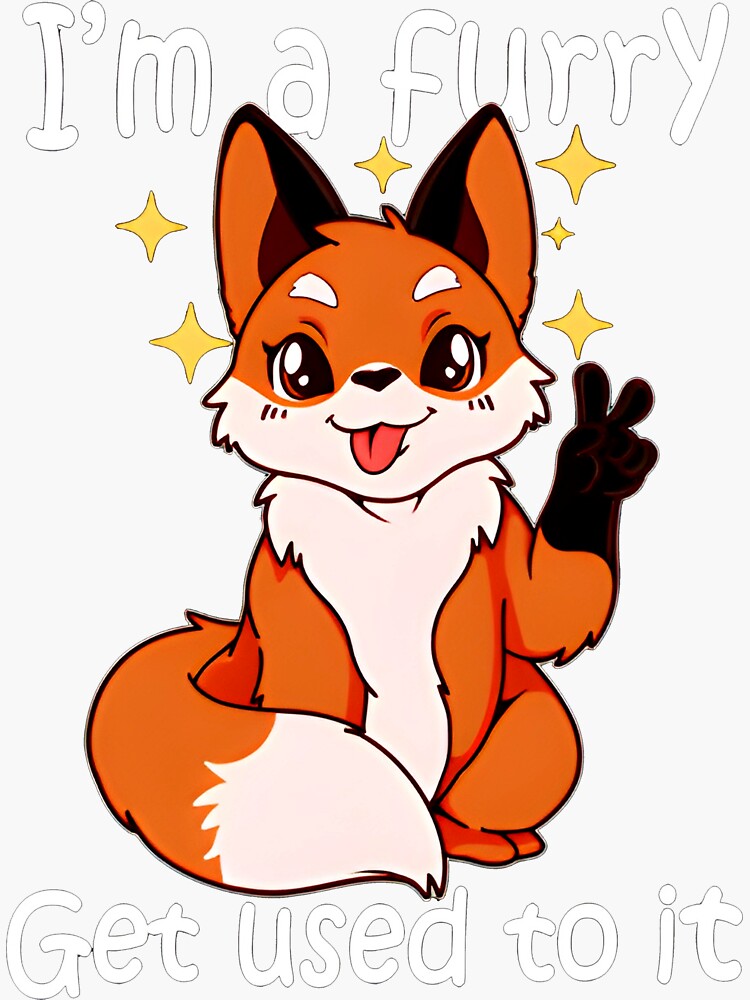 "furry maw cute anime" Sticker for Sale by MarkusRau | Redbubble