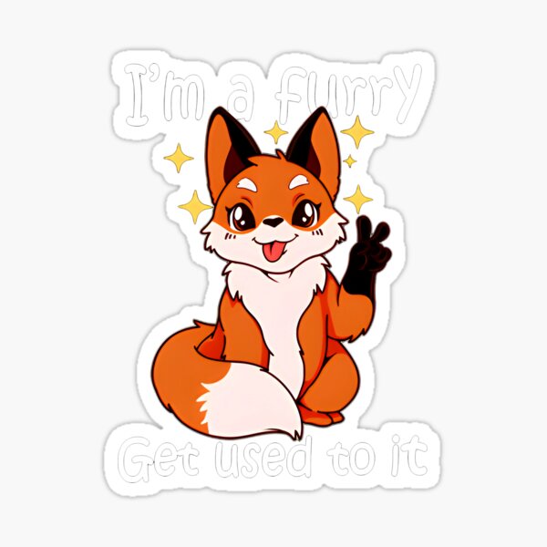 "furry maw cute anime" Sticker for Sale by MarkusRau | Redbubble