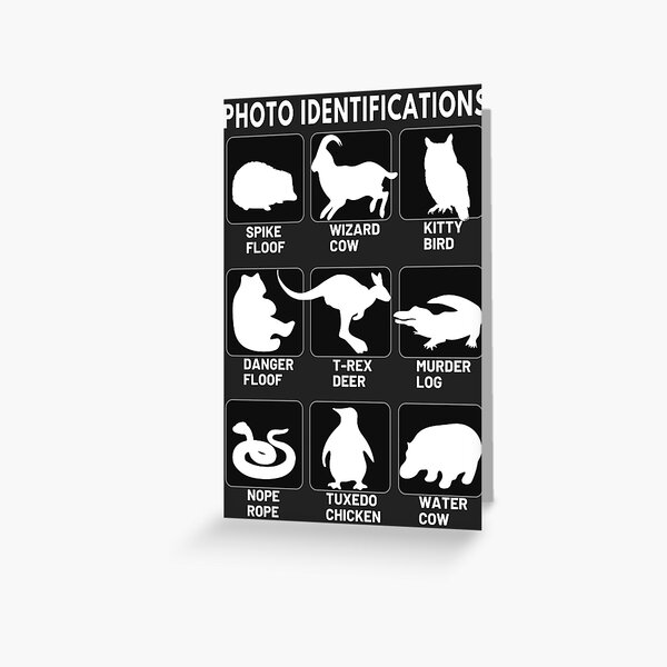 "Alternate Animal Names Photo Identification Funny Labels" Greeting ...
