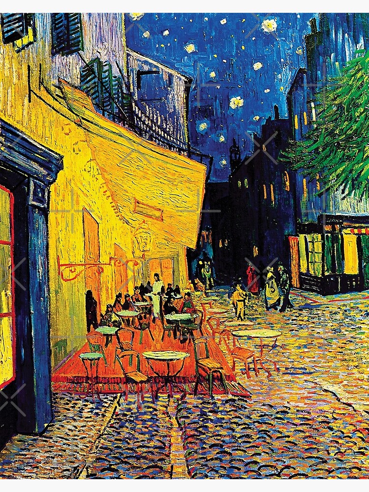 "Vincent Van Gogh - Cafe Terrace at Night" Canvas Print for Sale by ...