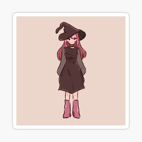 "Witch girl" Sticker for Sale by Starry1589 | Redbubble