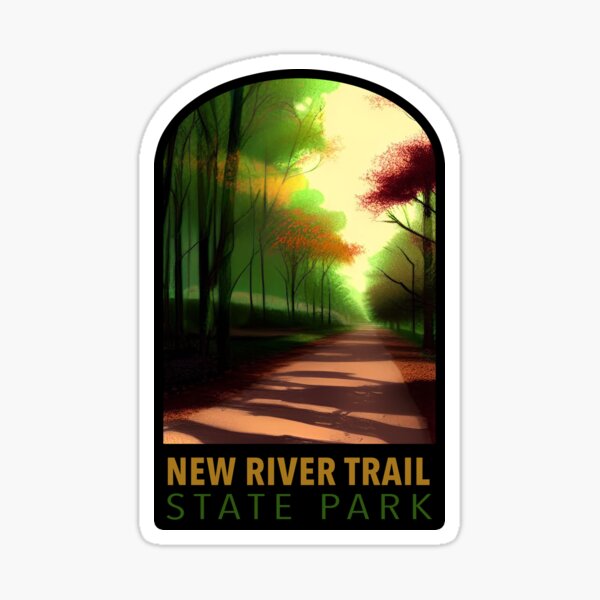 "New River Trail State Park Virginia" Sticker for Sale by CattlettArt ...