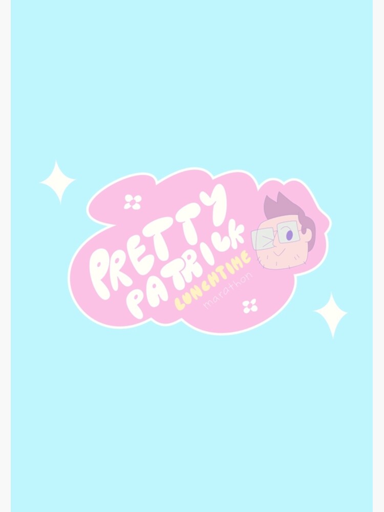 "Pretty Patrick Lunchtime Marathon Spiral" Sticker for Sale by ...