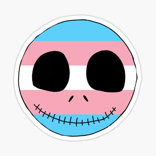 "Smiling Jack Trans" Sticker for Sale by Kallej | Redbubble