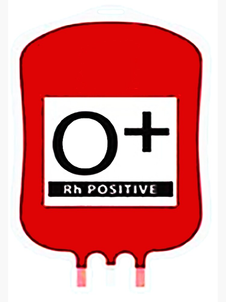 "Blody Type O+" Poster for Sale by jennstore | Redbubble