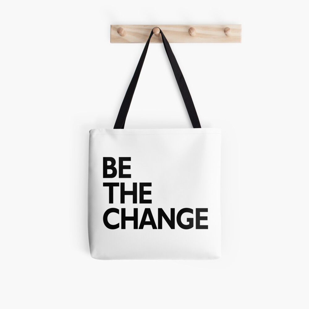 "be the change" Sticker for Sale by arch0wl | Redbubble