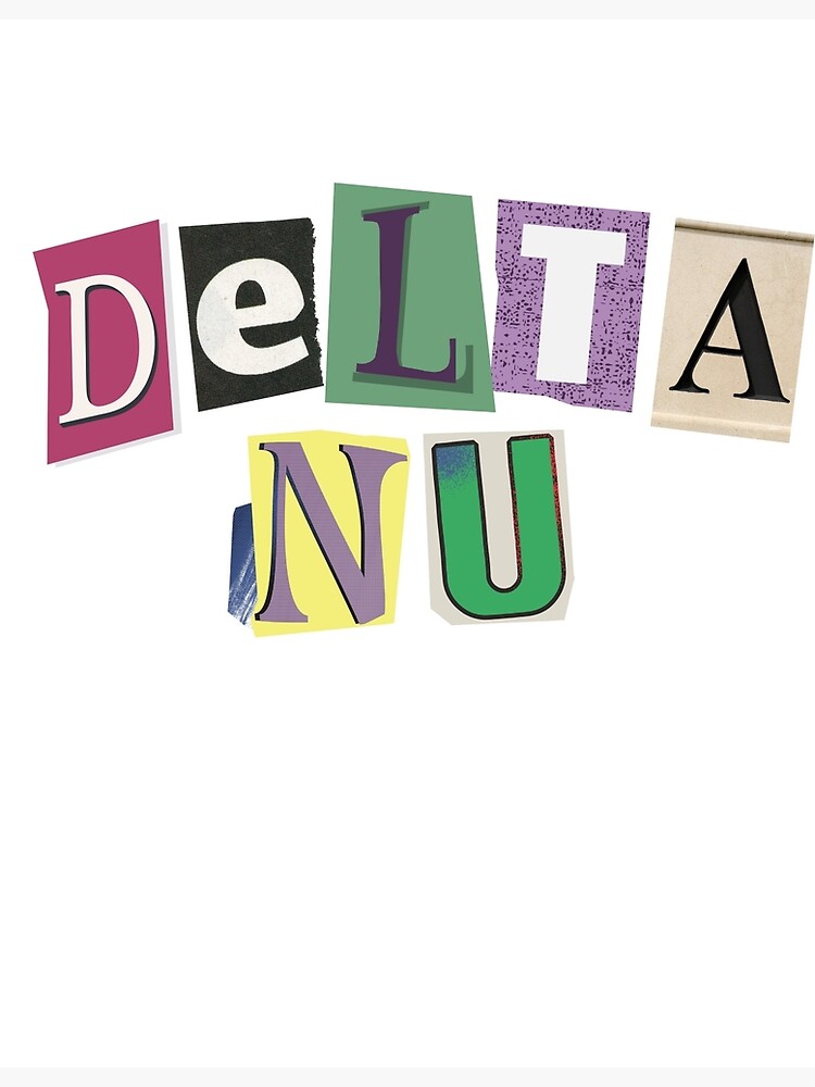 "Harding Delta Nu DNu Sticker" Poster for Sale by larajharper | Redbubble