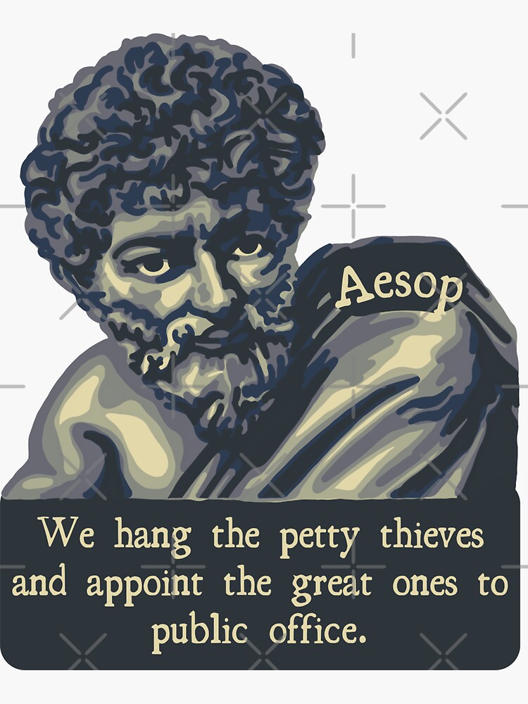"Aesop Portrait and Quote" Sticker for Sale by unhingedheather | Redbubble