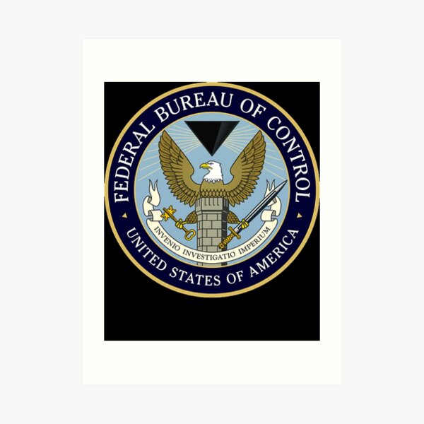 "federal bureau of control logo " Art Print for Sale by steveward5 ...
