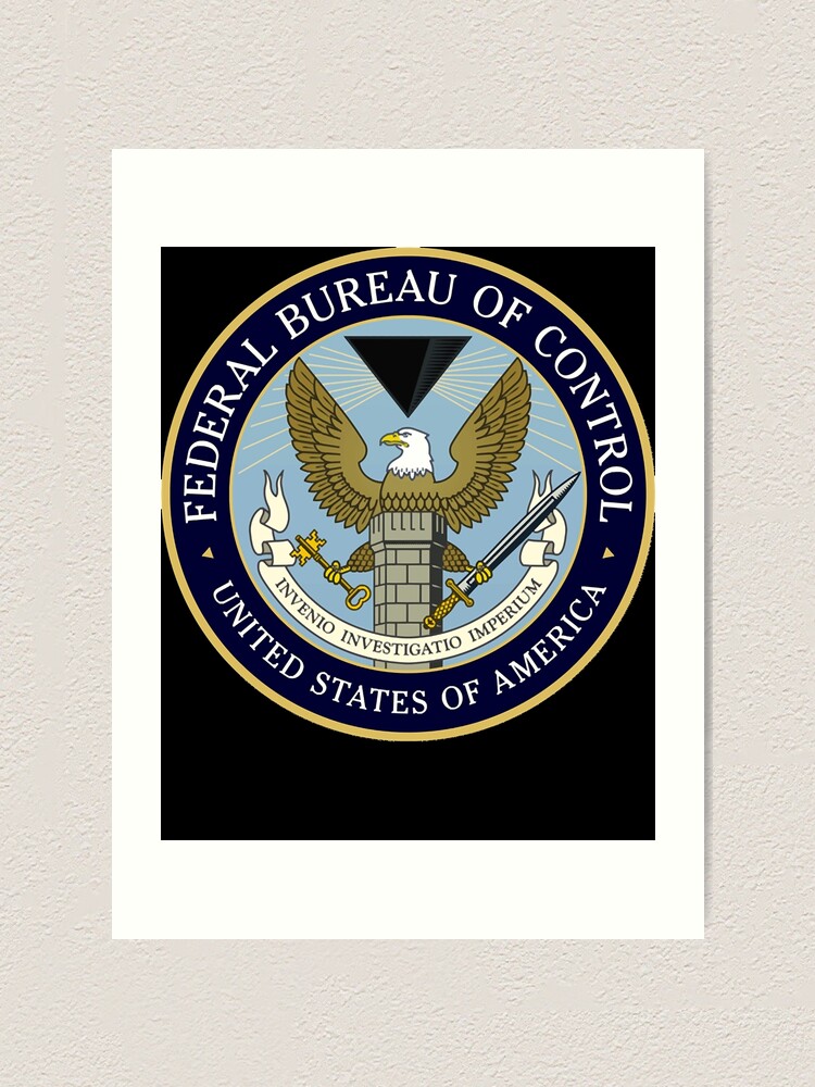 "federal bureau of control logo " Art Print for Sale by steveward5 ...