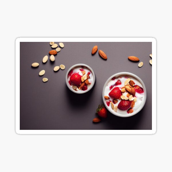 "Strawberry parfaits with yogurt and granola, food photography ...