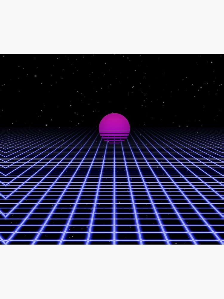 "80s Digital Horizon - Sunset Aesthetic" Tapestry for Sale by coluch ...