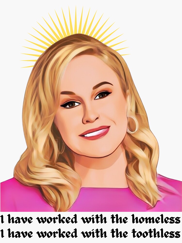 "Saint Kathy Hilton RHOBH" Sticker for Sale by argentdesignco | Redbubble