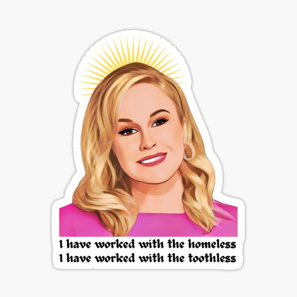 "Saint Kathy Hilton RHOBH" Sticker for Sale by argentdesignco | Redbubble
