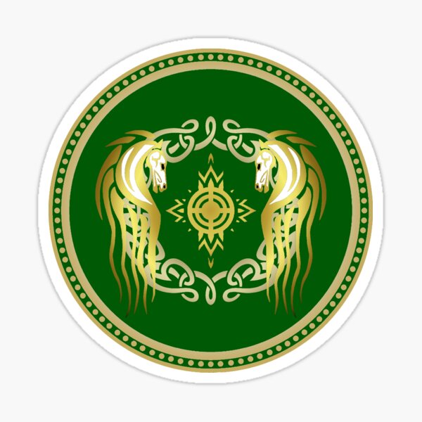 "Rohan shield" Sticker for Sale by MsEcoGeek | Redbubble