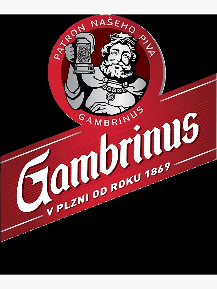 "Gambrinus Wood Original Beer logo Dibujos logo " Art Print for Sale by ...