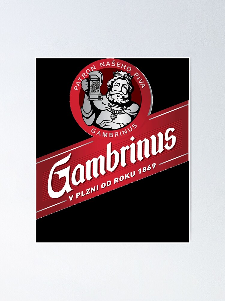 "Gambrinus Wood Original Beer-Logo Dibujos-Logo" Poster von sandrbin ...