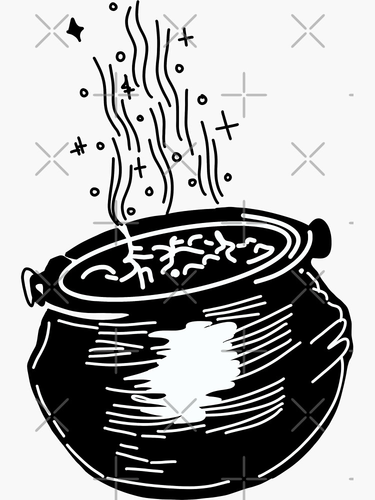 "Magical Pot" Sticker for Sale by Hudyakart | Redbubble