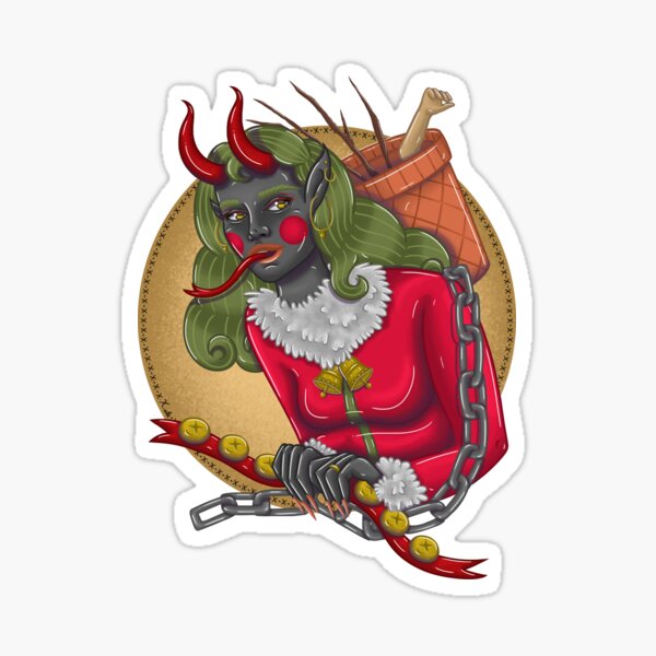 "krampus" Sticker for Sale by XioVerduzco-art | Redbubble